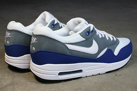 Nike Air Max 1 Essential Royal Blue White Armory Slate Black 537383-414 ...